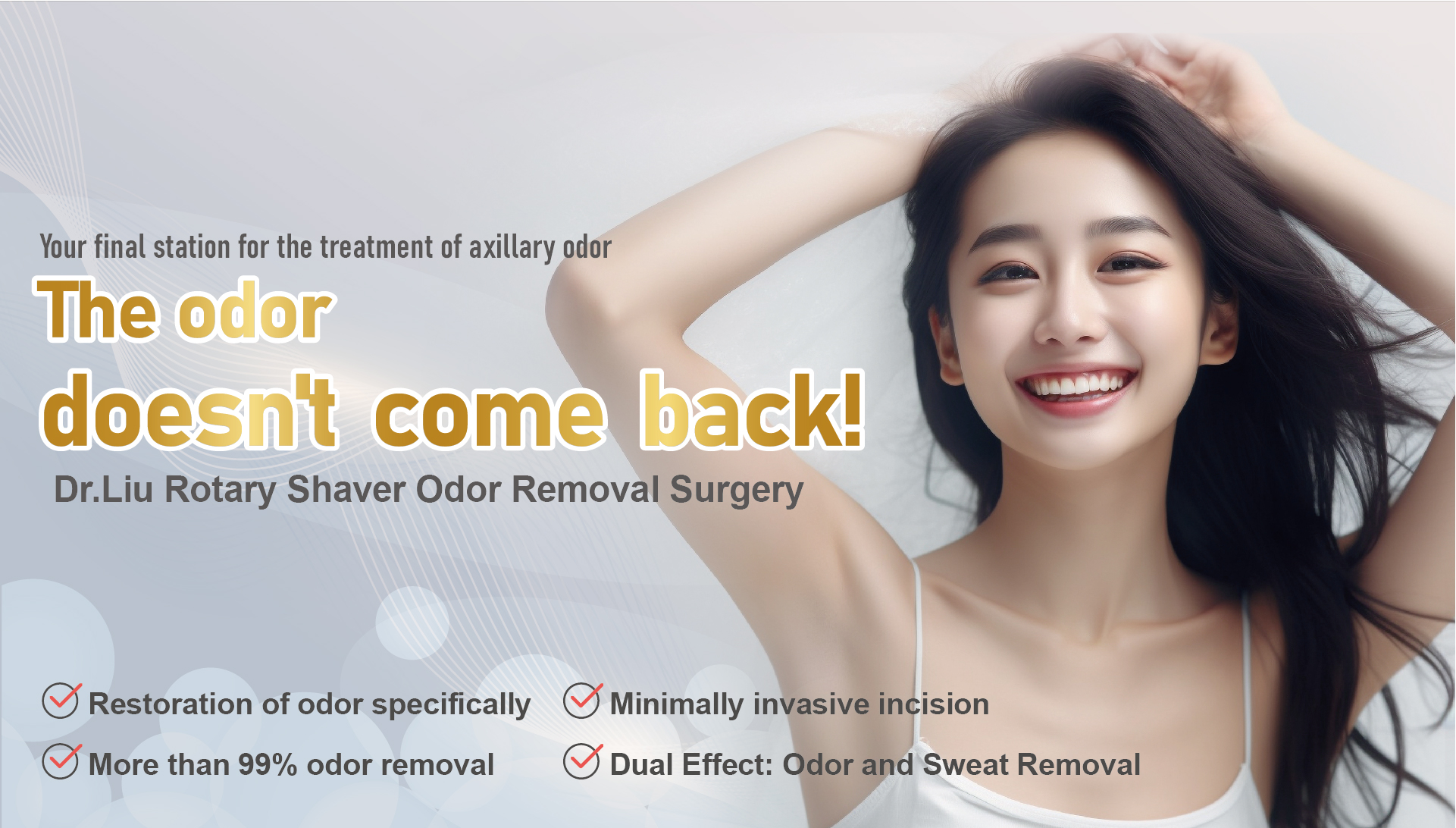 End underarm odor for good! Dr. Liu’s Rotary Shaver Odor Removal ...